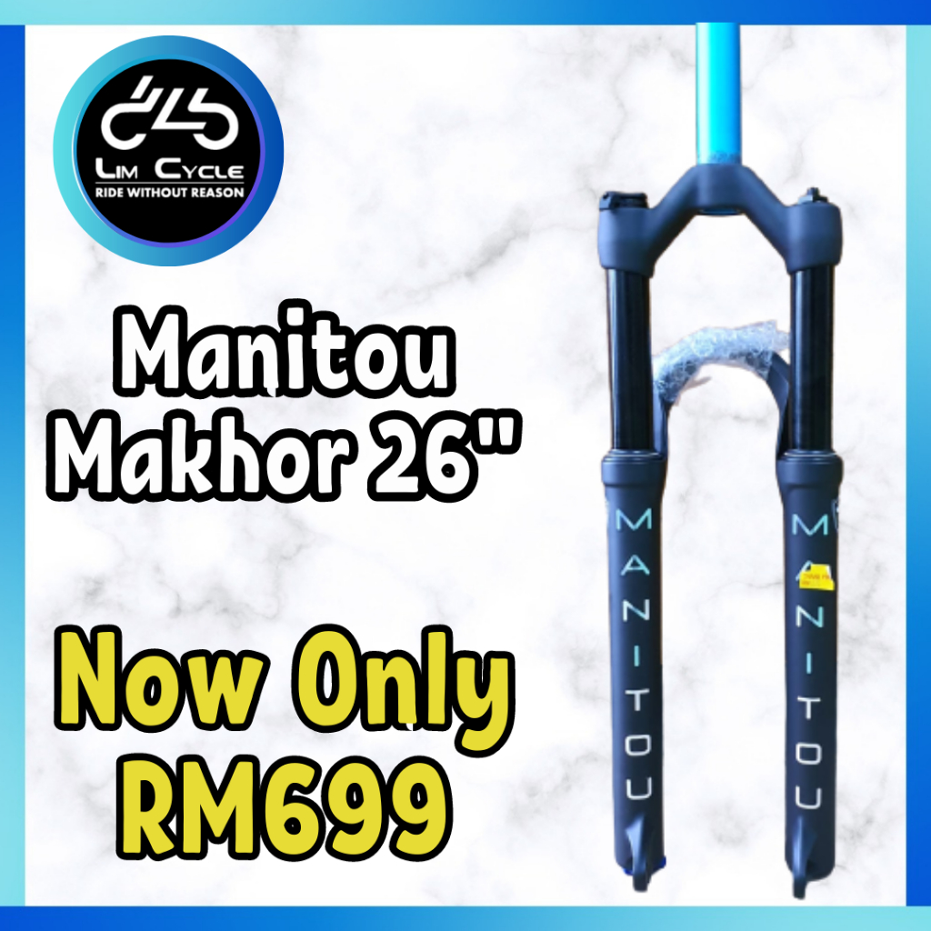 Manitou Markhor Fork 26 inch air suspension bicycle mtb | Shopee Singapore