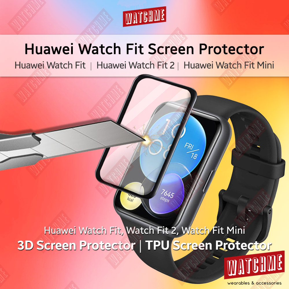 Huawei Watch Fit, Fit 2, Fit Mini Screen Protector, 3D Full Cover PMMA ...