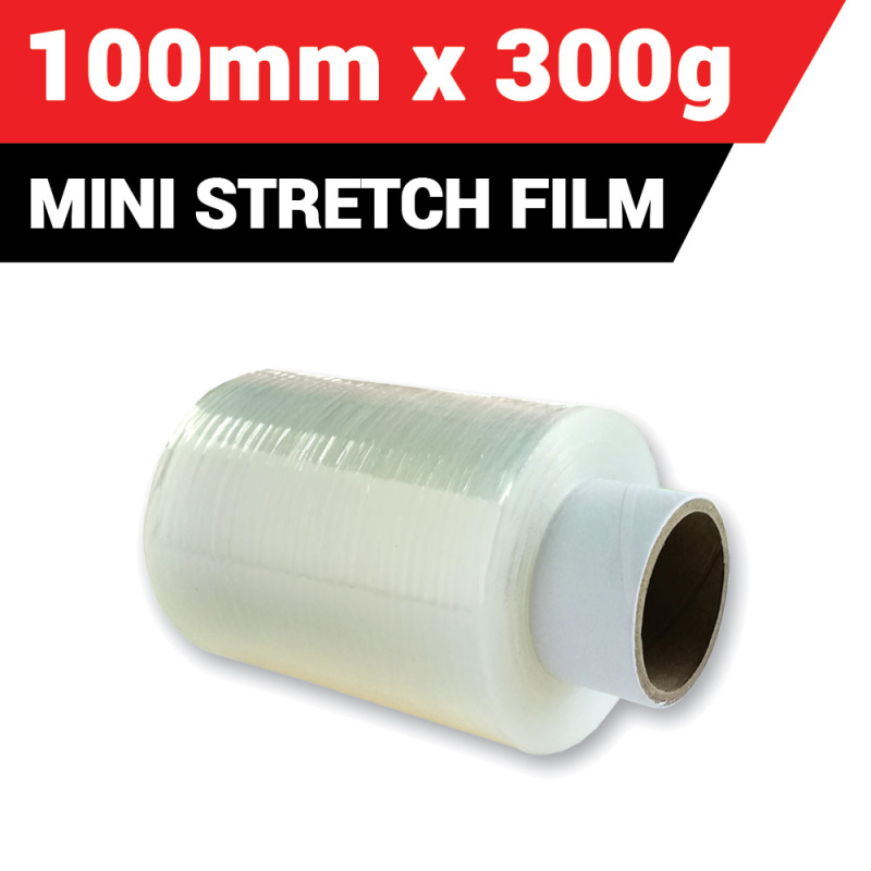Clear Mini Stretch Film/Wrapping Firm - 100mm (300g x 1 Roll) | Shopee ...