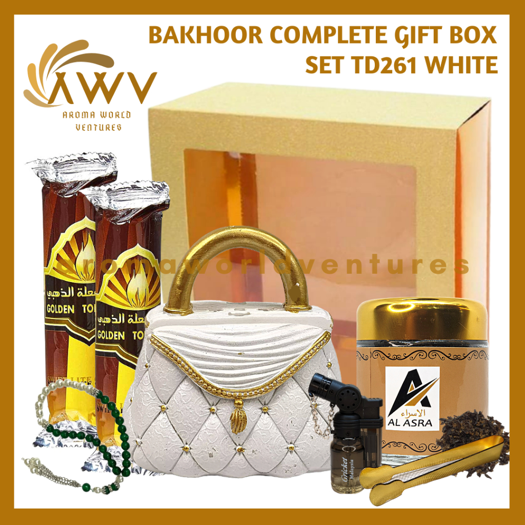 BAKHOOR FULL SET BOX , RAMADAN BOX, BUKHOOR MABKHARA Complete Set ...