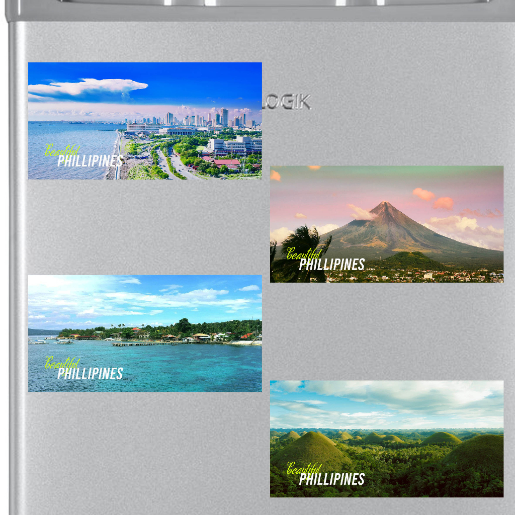 Philippines Manila Cebu Souvenir Fridge Magnet Sheet 10 cm x 5 cm ...