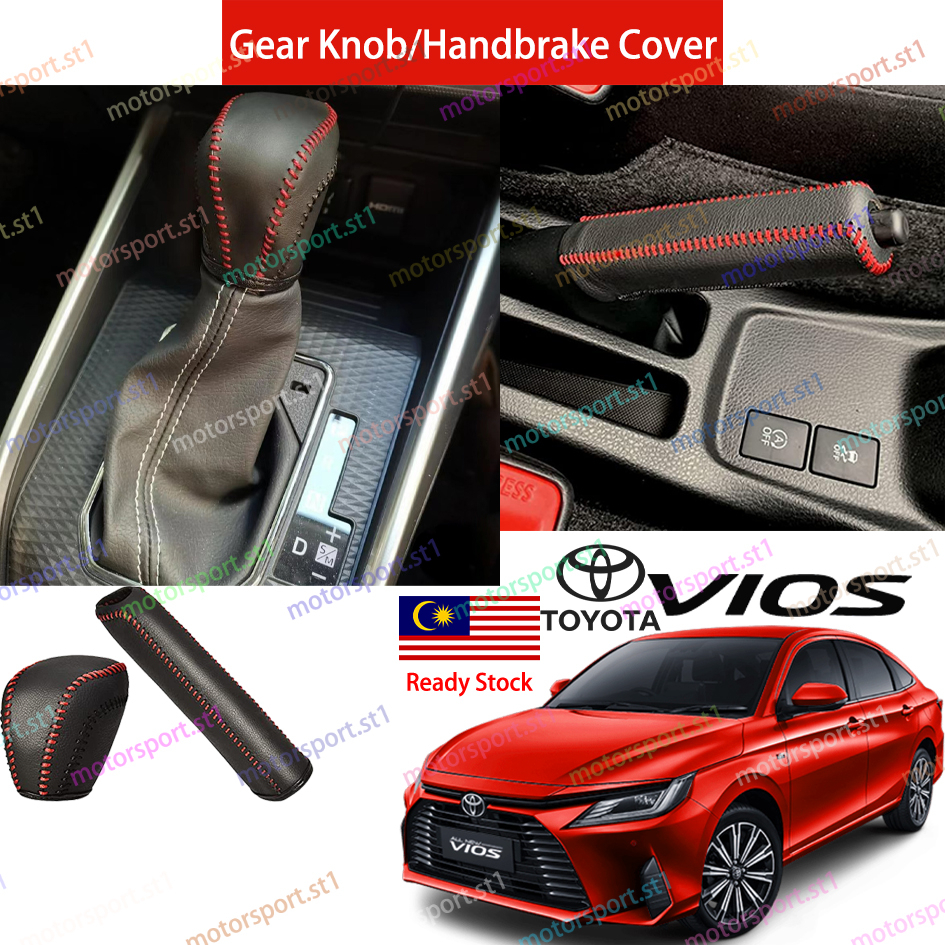 Toyora Vios 2023-2024 Gear Knob Handbrake Leather Interior Protect ...