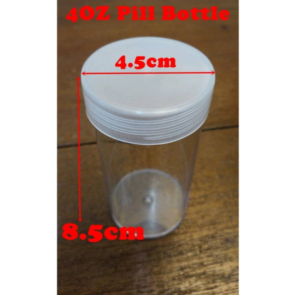 Empty Pill Box with Transparent Screw cap | Empty plastic Tr container ...