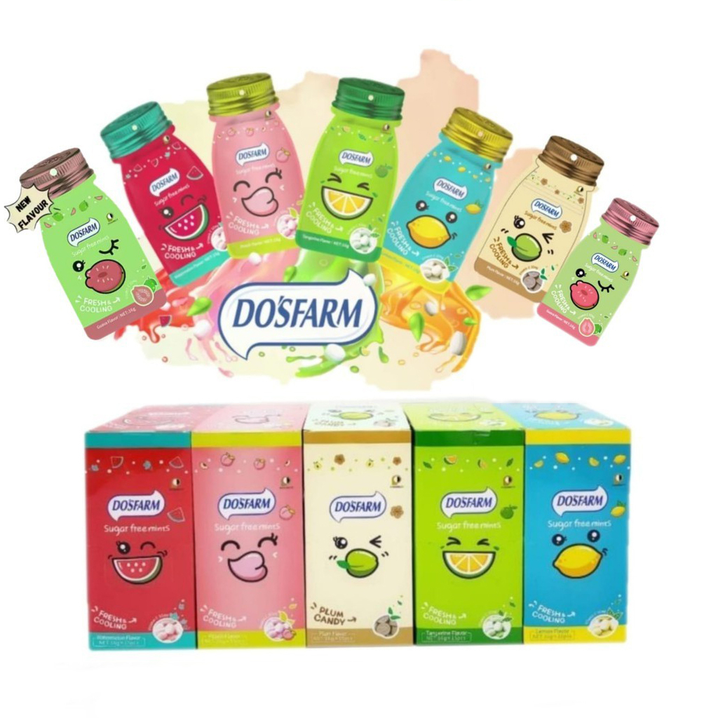 Dosfarm Sugar Free Mints Candy 15 Sachets Box | Shopee Singapore