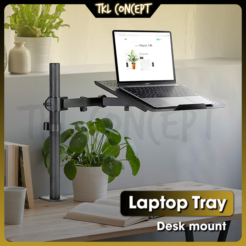 Laptop Desk Stand Mount | Laptop Tray Mount | Fully Adjustable Laptop ...