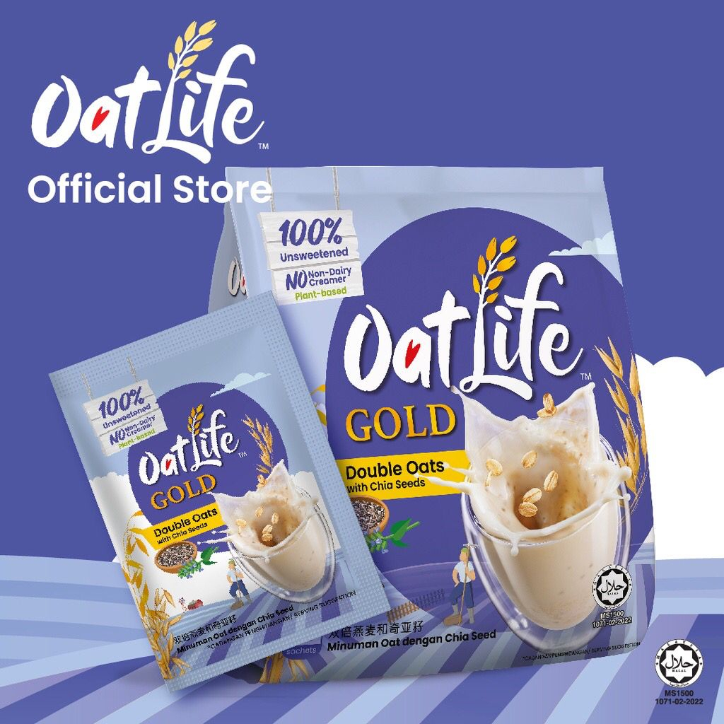 OATLIFE [ OAT MILK SERIES ] - Double Oats with Chia Seeds / Oat Chocolate / Oat White Coffee ...