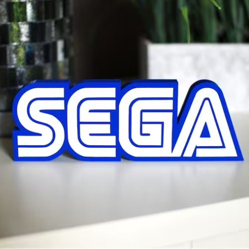 SEGA Video Game Logo, Arcade Wall Art, 3D Logo, Desk Decor, Shelf ...