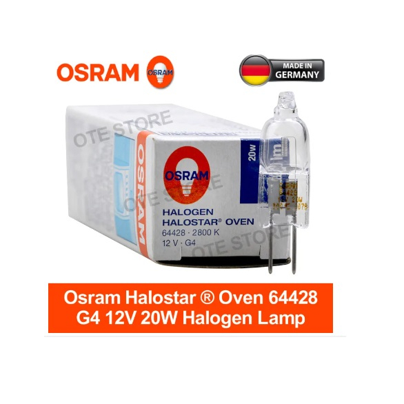 Osram Halostar Oven 64428 G4 12V 20W Halogen Lamp (Made in Germany ...