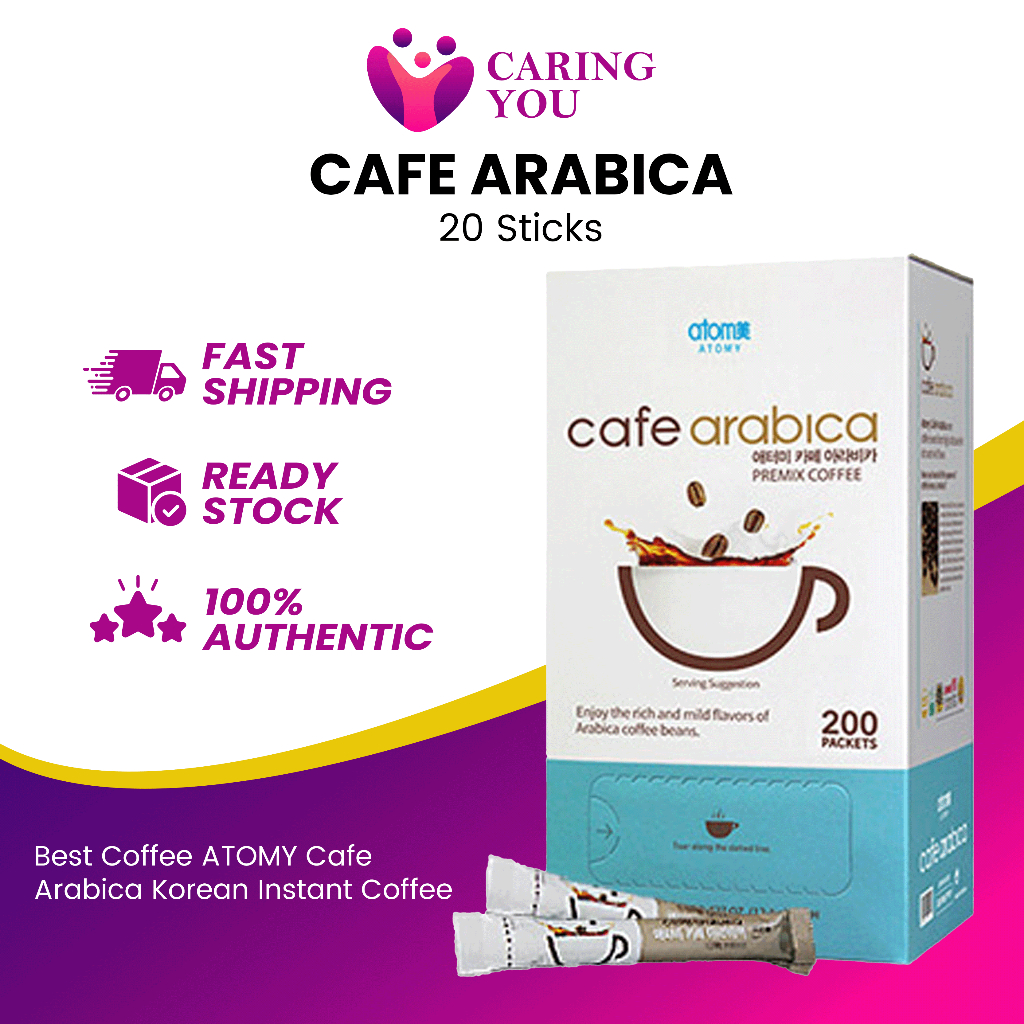 Atomy Cafe Arabica (20 Stick Bulk pack) Instant Coffee Arabica Coffee ...