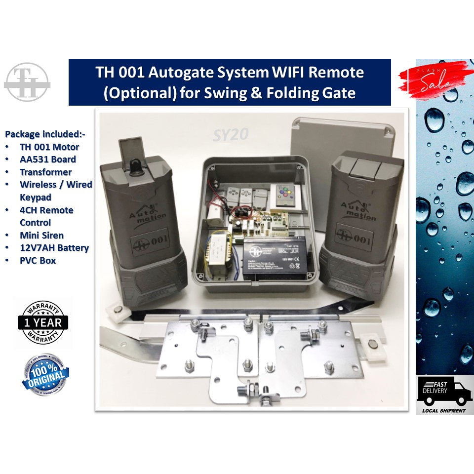 TH 001 Autogate System Smart Wifi Remote (Optional) for Swing & Folding ...