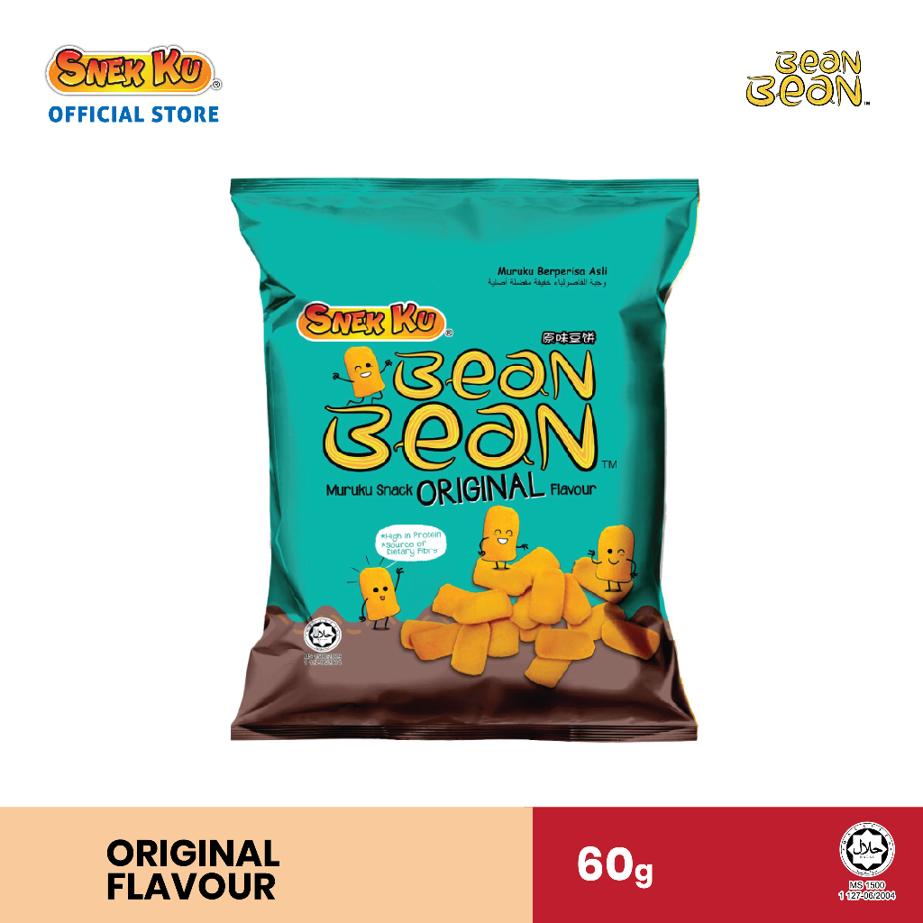 Snek Ku Bean Bean Flavoured Snacks (60g) | Shopee Singapore