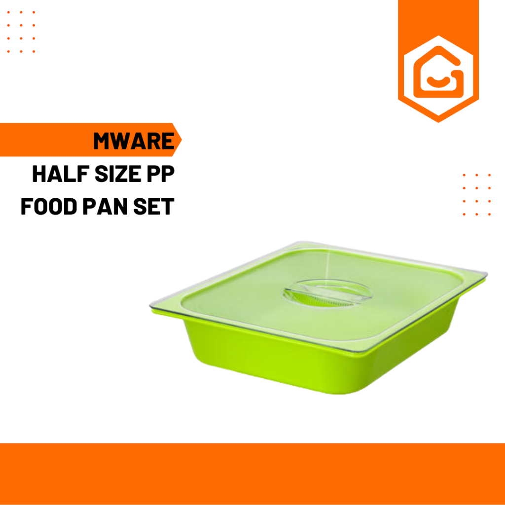 MWARE HALF SIZE PP FOOD PAN SET 70MM | Shopee Singapore