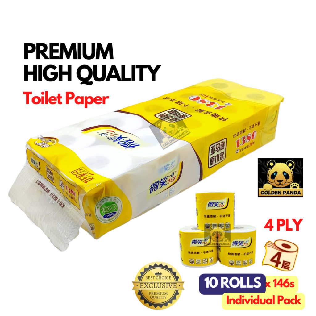 [Premium Quality] Toilet Tissue Roll 4 Ply/individually wrap/toilet ...