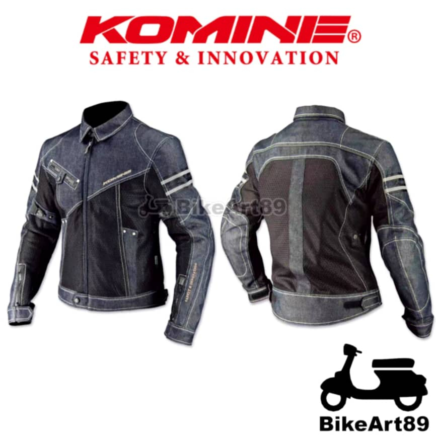 Jacket KOMINE JK006 Waterproof Fashion Denim Mesh Motorcycle Riding ...