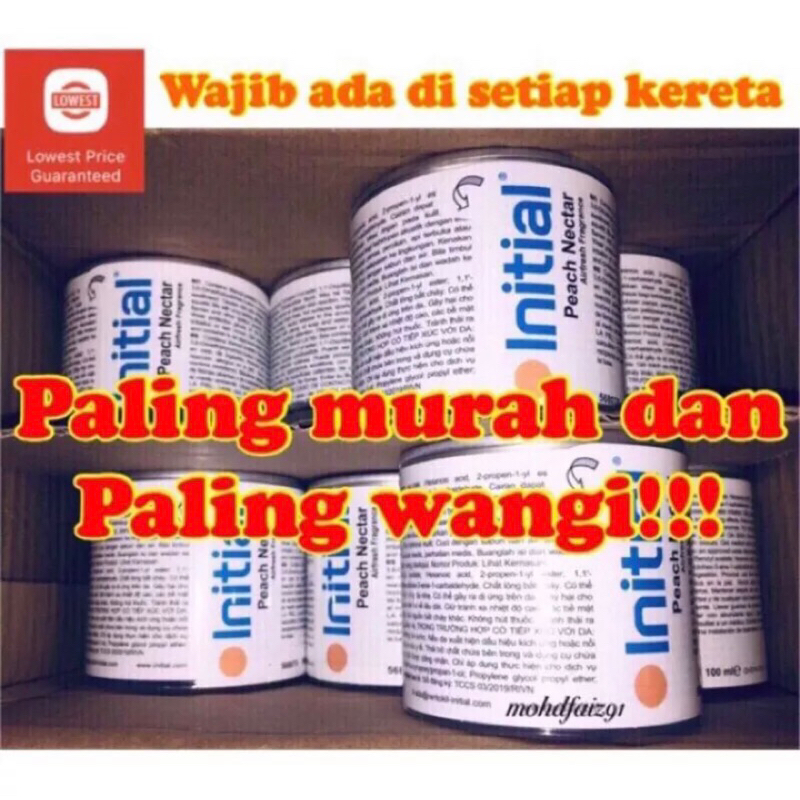INITIAL PEACH NECTAR GUARANTEE mini repack | Shopee Singapore