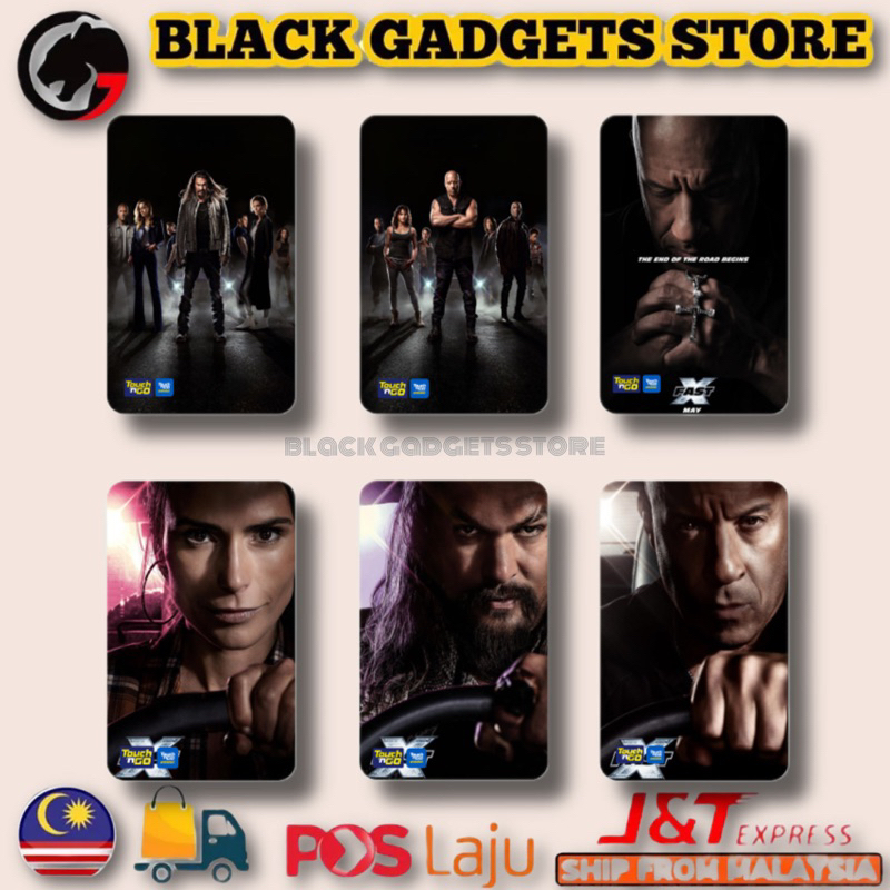 Fast X Series for Touch n Go Card Sticker Cover TNG / Master / Visa ...