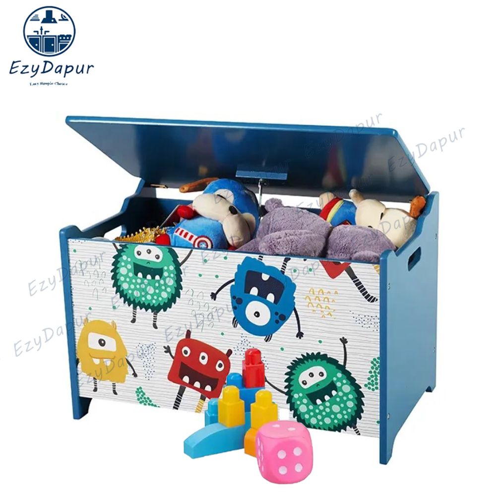 EZYD Children Kids Multipurpose Toy Box Wooden Toy Box kindergarten ...