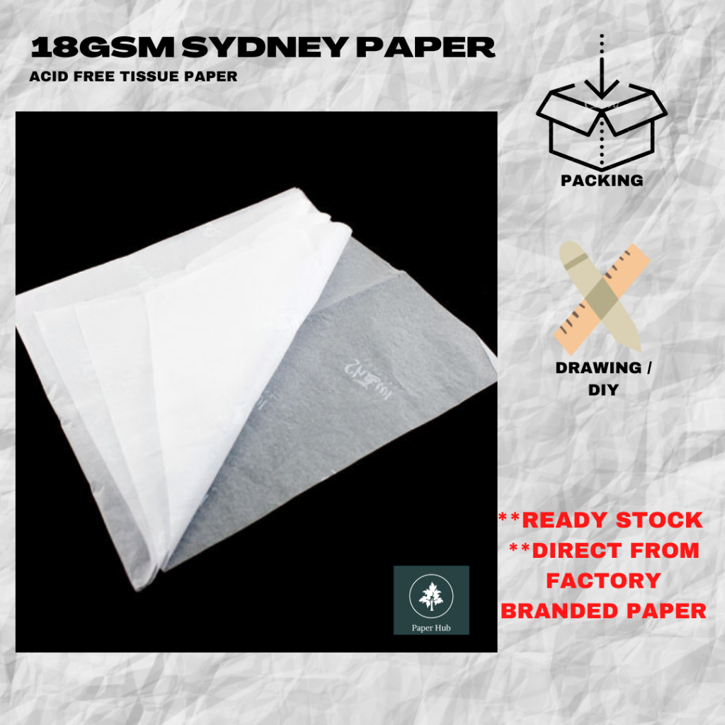 18GSM ACID FREE TISSUE PAPER A3 A4/ SYDNEY PAPER/WRAPPING PAPER/COPY ...
