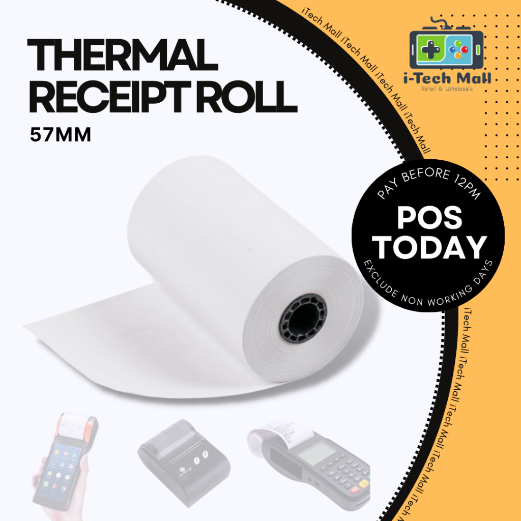 Thermal Receipt Roll / Foodpandx, Grxb, Thermal Paper Roll / Thermal ...