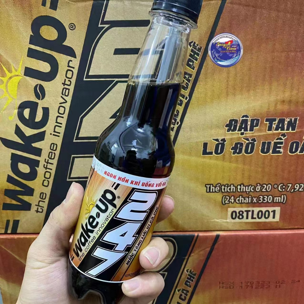 Nuoc Tang Luc Wake-Up Caphe 247 Energy Drink 247 Wake-Up Coffee Flavor ...