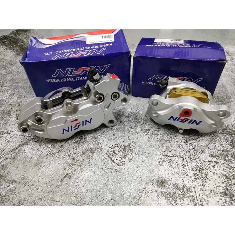 NISSIN Brake Caliper P4 Front 4Pot Rear 2Pot Caliper Full Set PNP UNIVERSAL Y125Z/Y15ZR/RS150 ...