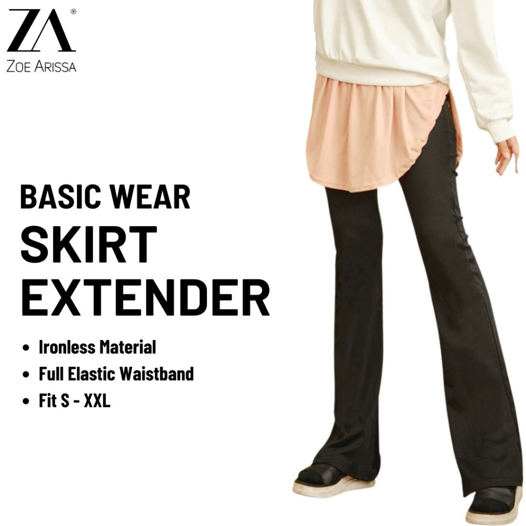 ZOE ARISSA SKIRT EXTENDER MUSLIMAH SHIRT EXTENDER Blouse Extender ...