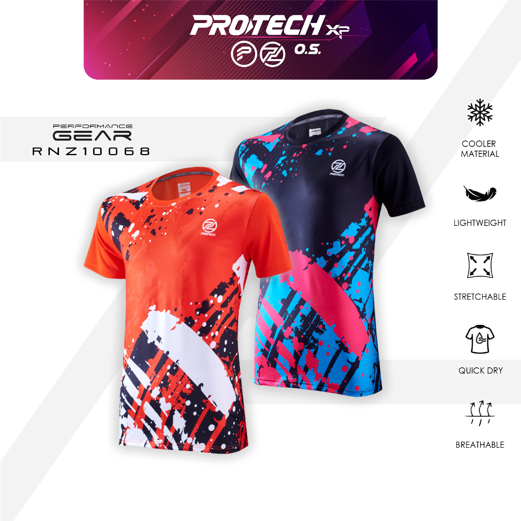 PROTECH Badminton Dry Fit Tournamnet T-Shirt - RNZ10068 | Shopee Singapore