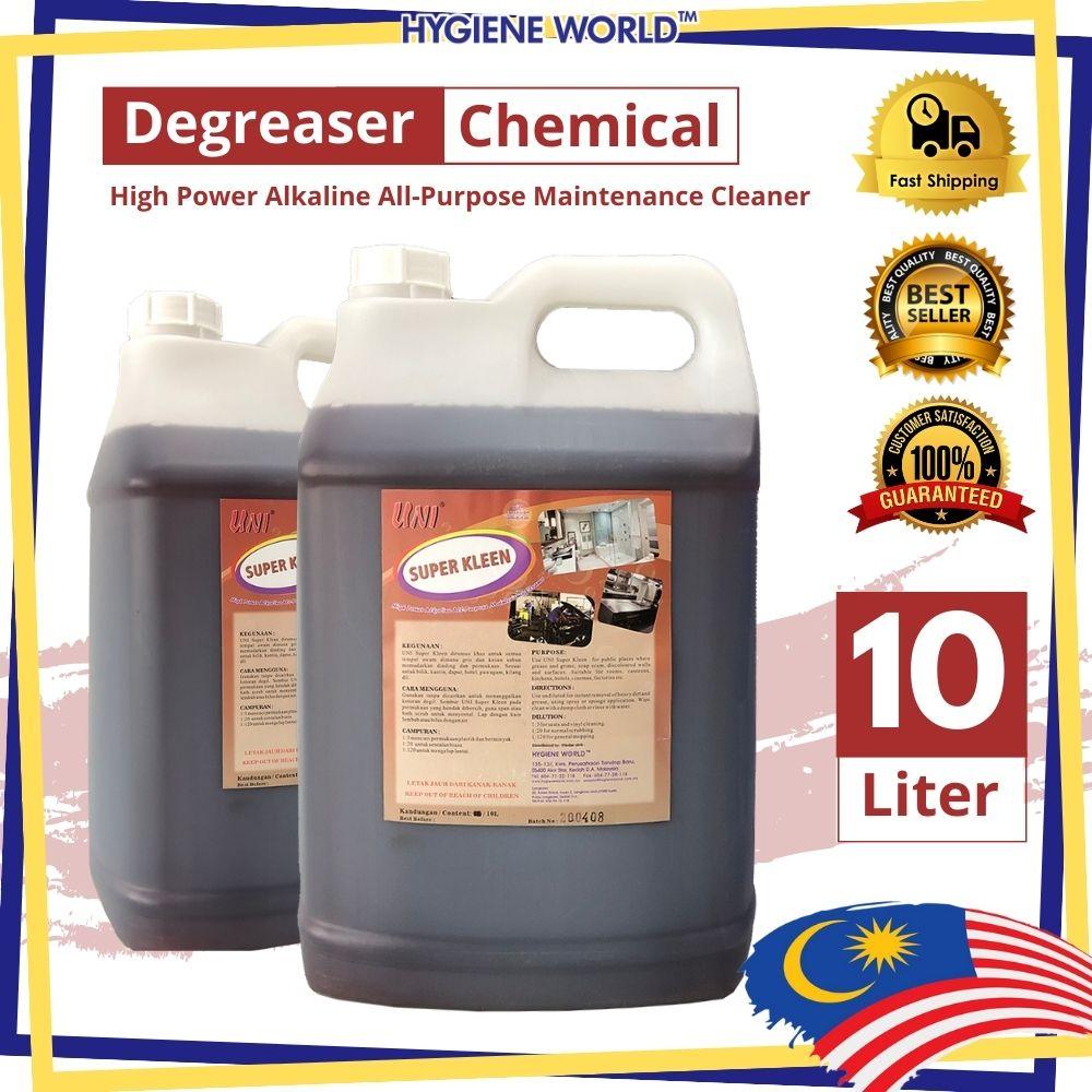 10L UNI Super Kleen - Heavy Duty Degreaser Alkaline Cleaner / Oil ...