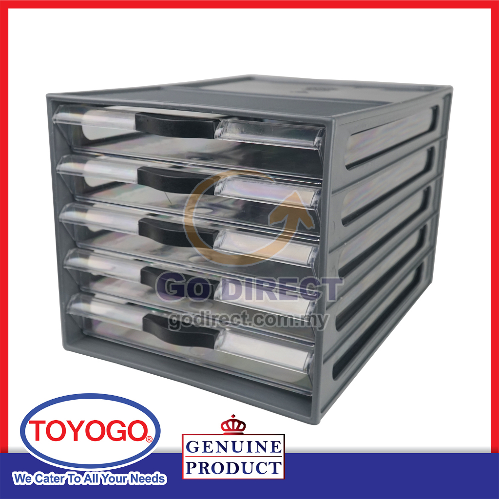1X TOYOGO 5T Desktop Drawer Stationery Organizer A4 Paper (7115)bekas plastik alat tulis kotak ...