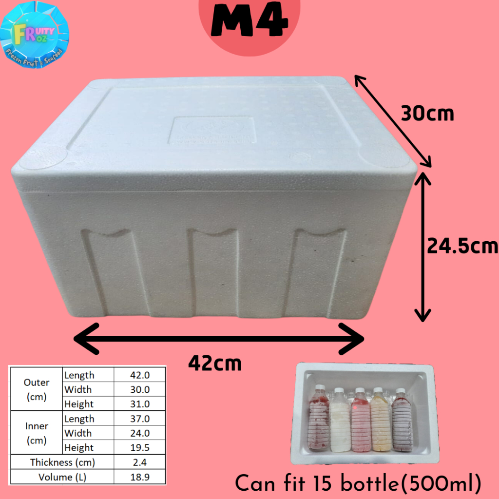 [M4 Box] Foam Polystyrene Polyfoam Styrofoam Ice Cooler Star Box ...