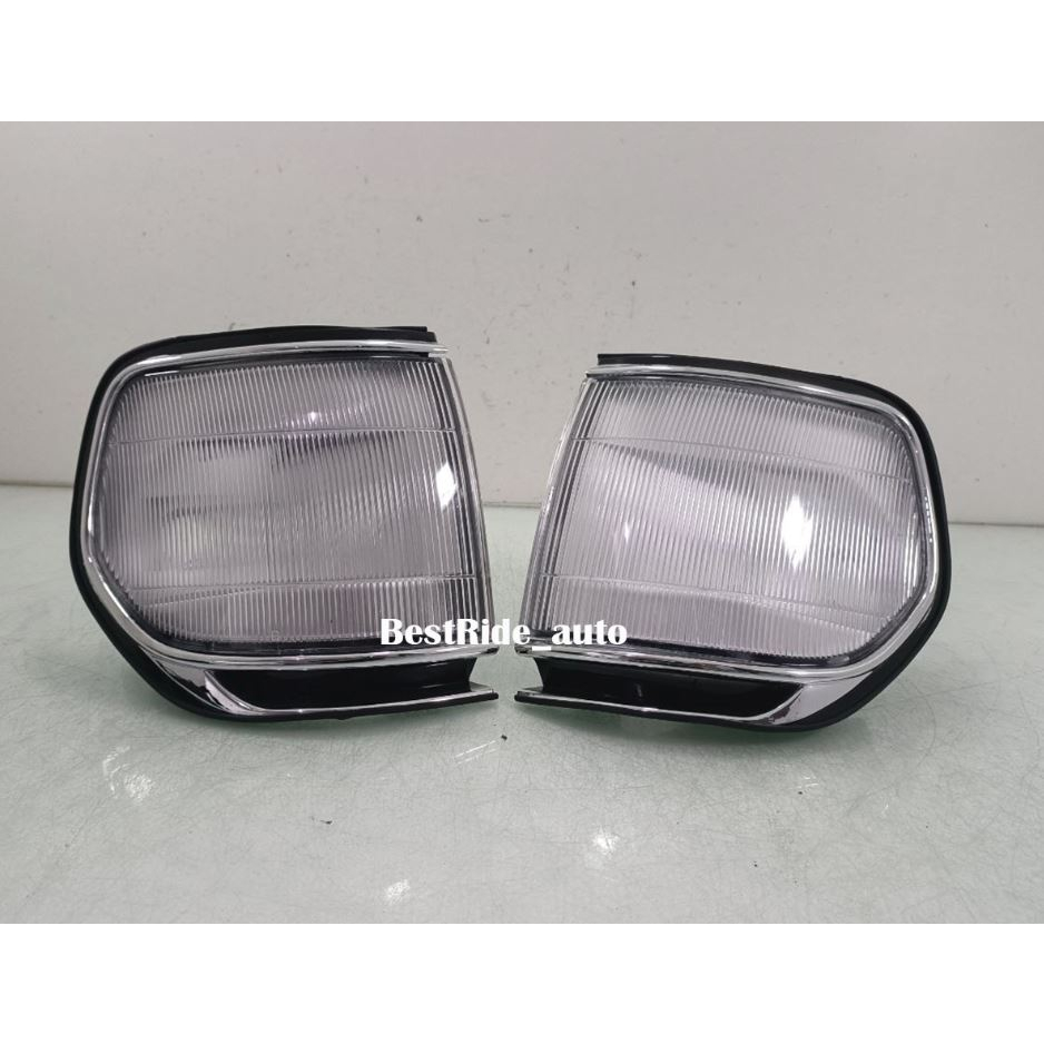 NEW Chrome Big Corner Signal Lamp Toyota Land Cruiser 80 Series FJ82 ...