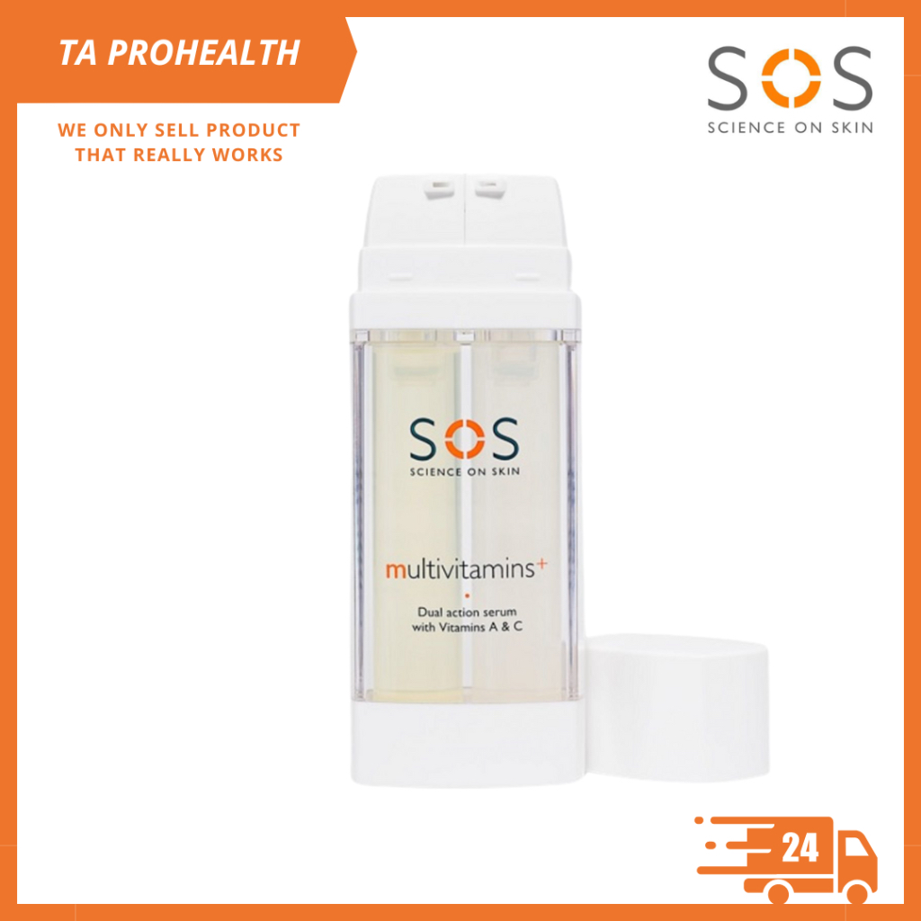 SOS Multivitamins+ Dual Action Serum With Vitamin A & C 2x15ml | Shopee ...