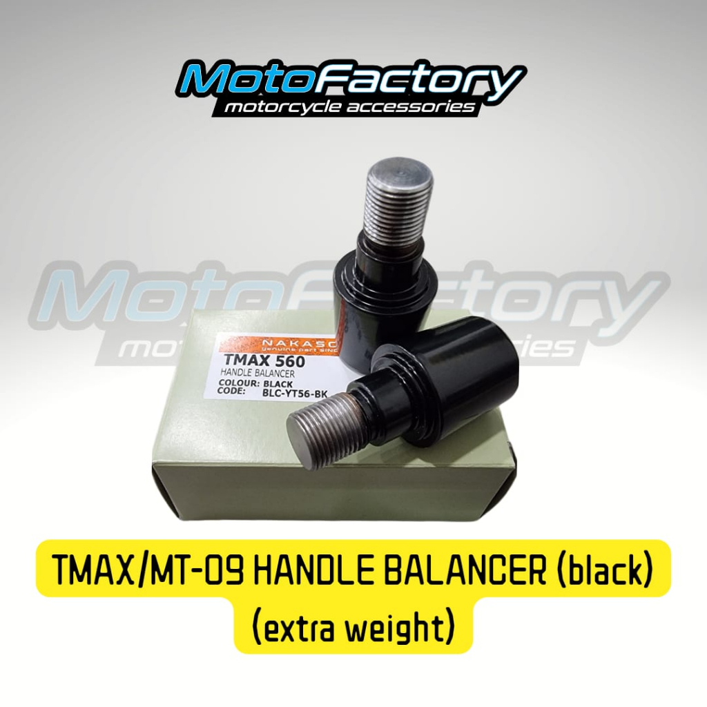 YAMAHA TMAX MT09 FZ09 HANDLE BALANCER BALANCING SET (EXTRA WEIGHT 650g ...