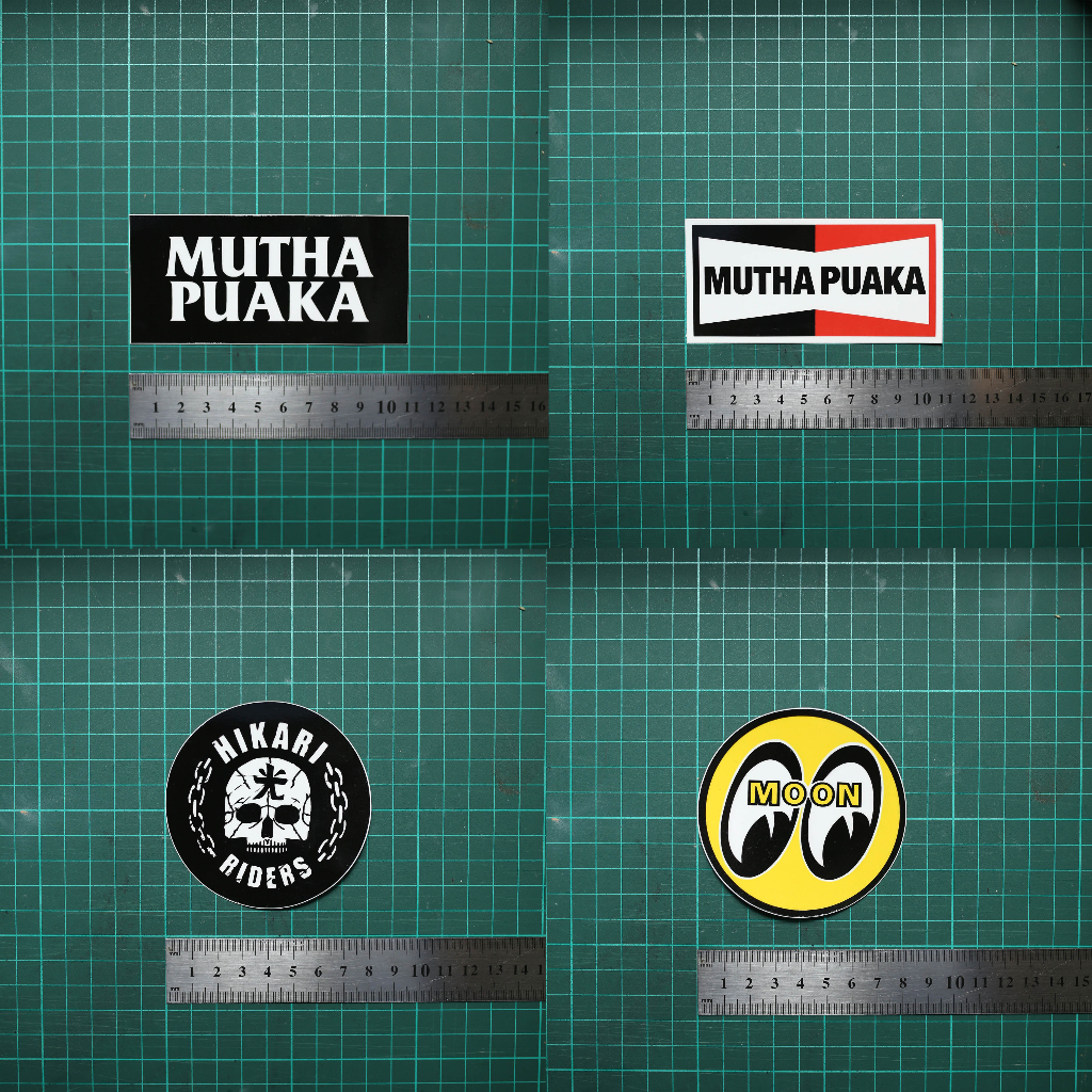 Sticker ( Mutha Puaka, Hikari Riders, Mooneyes ) | Shopee Singapore