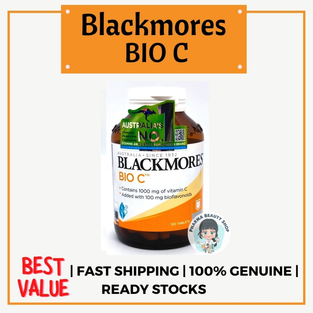 Blackmores Bio C 1000mg 30 tablets/ 120 tablets (For Immunity) | Shopee ...