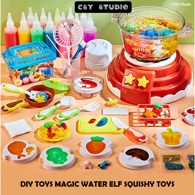 Diy Toys Magic Water Elf Jelly Water Scape Mainan Diy Sea Creatures Toy ...