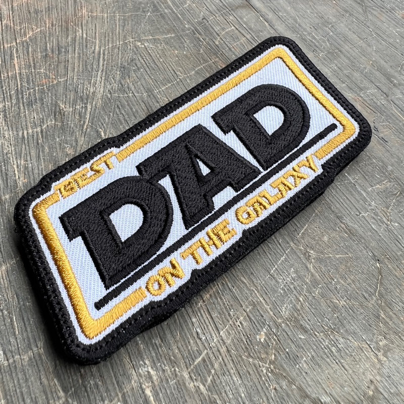 Patch Best Dad On The Galaxy (Size 6x10cm) | Shopee Singapore
