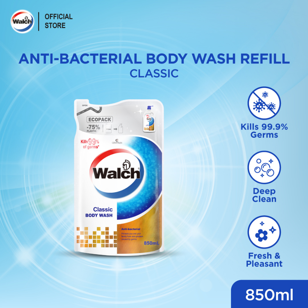 Walch Anti-Bacterial Body Wash Refill (850ml) | Shopee Singapore