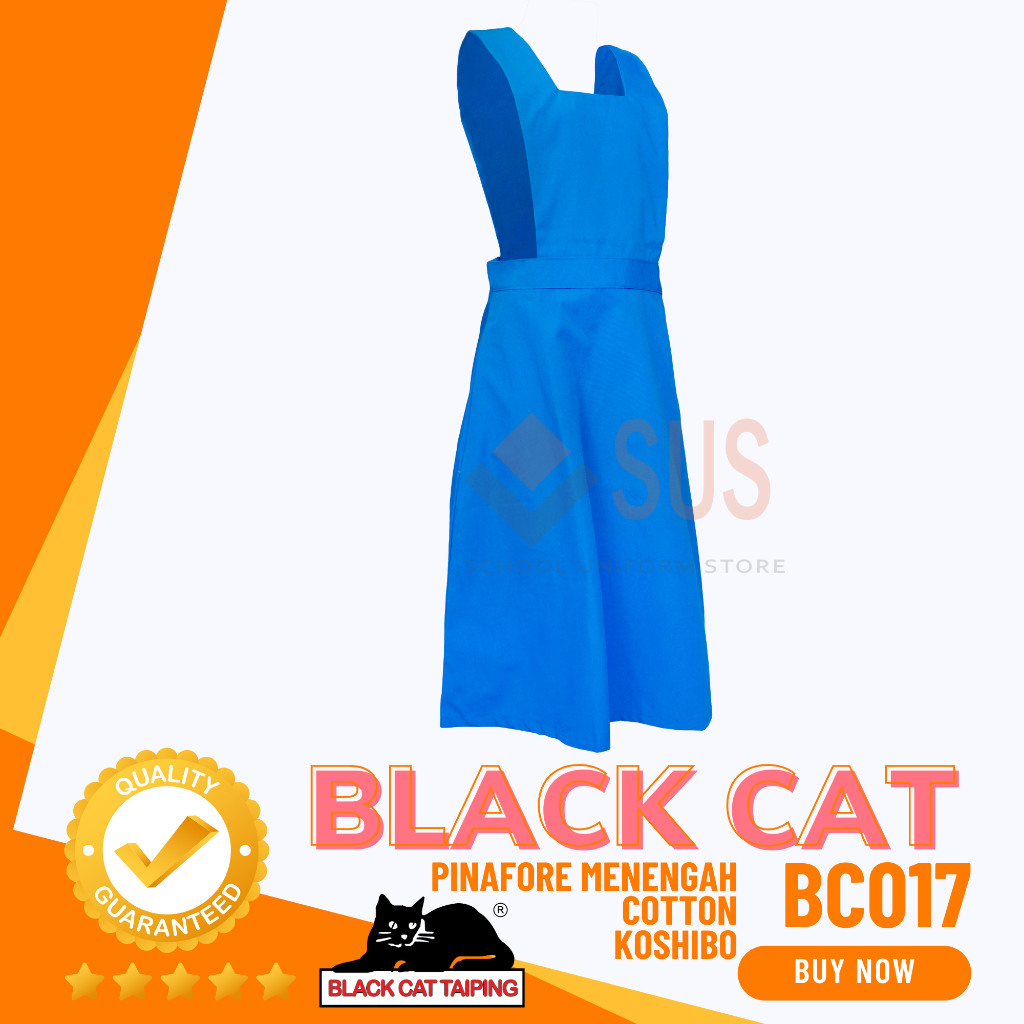 Pinafore Girls Secondary School Uniform SMK 女生中学蓝裙校裙 GAUN BRAND BLACK ...
