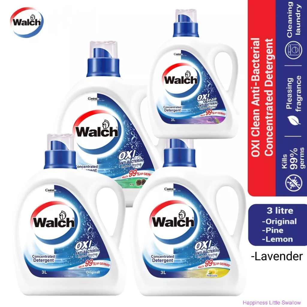 Walch OXI Clean Anti-Bacterial Concentrated Detergent (3L) | Shopee ...