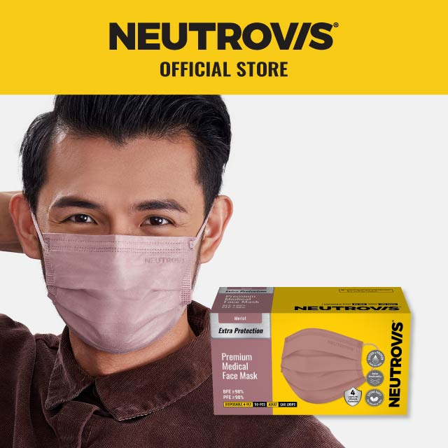 Neutrovis 4-Ply Premium Medical Face Mask 50s - Merlot | Shopee Singapore
