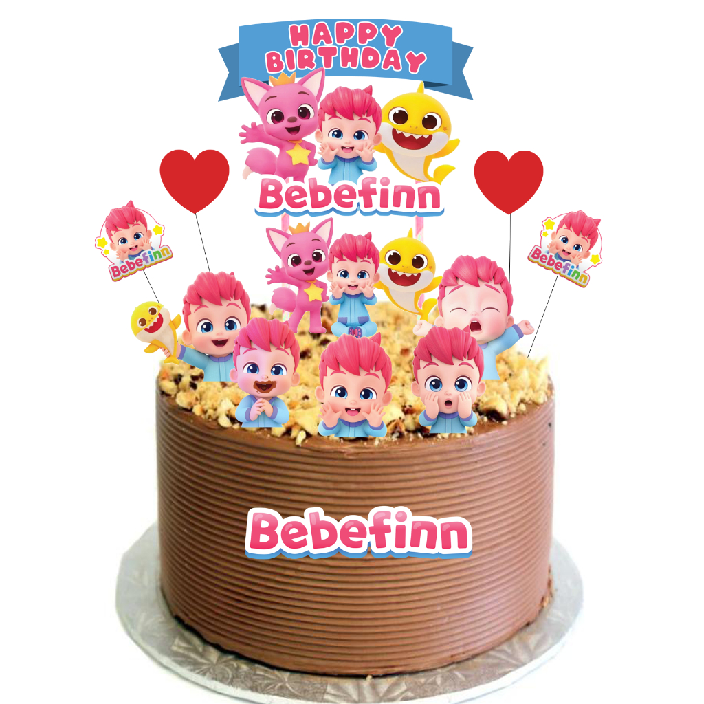 BEBEFINN High Quality Paper Cake Topper Kek Cake Decor Cupcake Topper ...