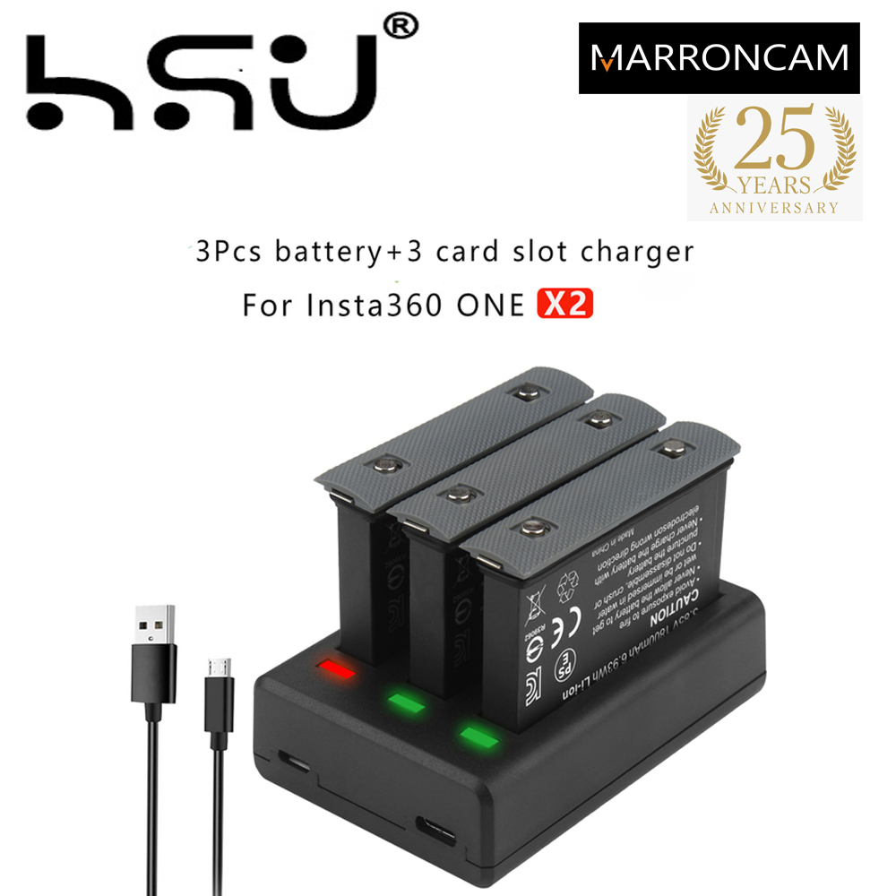 HSU for Insta360 Rechargeable 1800mAh Battery for X2 | Shopee Singapore