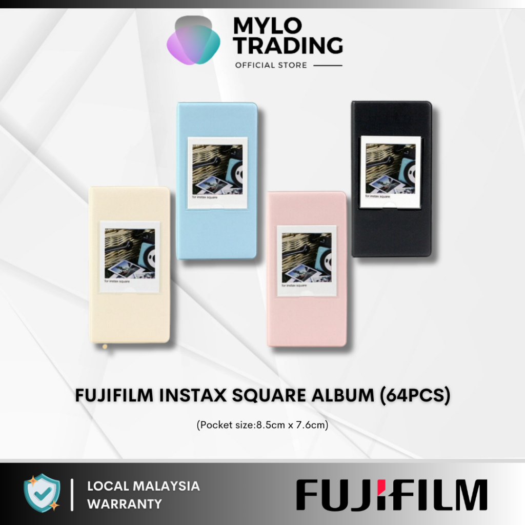 Fujifilm Instax Square Album (64pcs) (Pocket size:8.5cm x 7.6cm ...