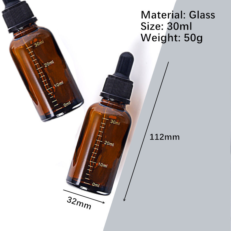 1pc - Bottle Amber Glass Essential Oil / Dripper/ Dropper/Botol Amber ...