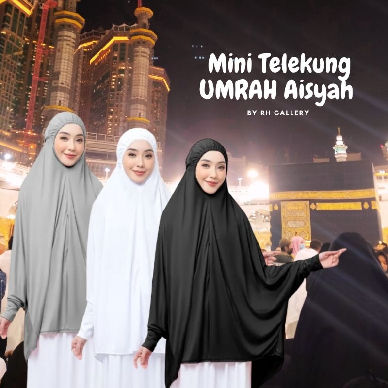 Mini Telekung UMRAH HAJI Travel with arms and zipper pockets | Shopee ...