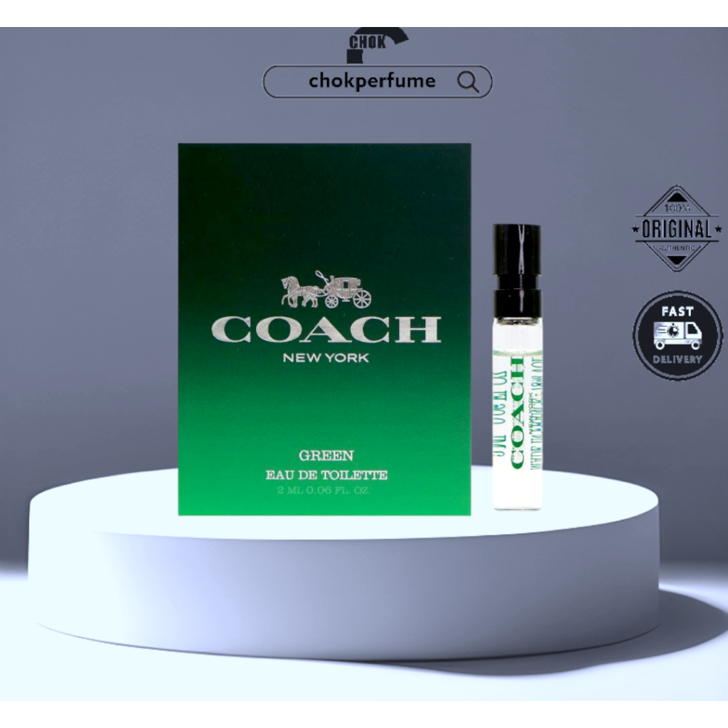 Coach Green EDT 2ml Perfume Sample Vial (M) | Shopee Singapore