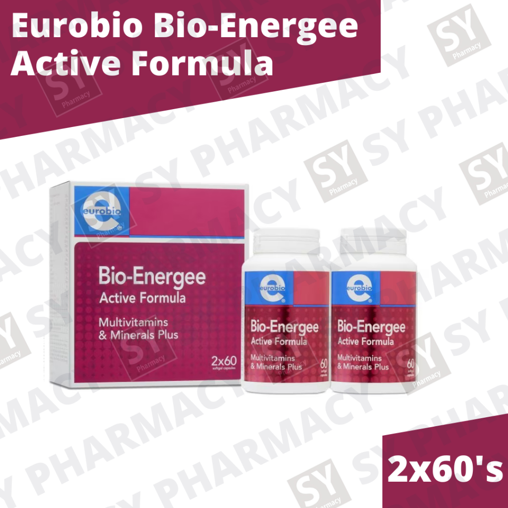 [ EUROBIO ] Bio-Energee Multivitamin & Mineral Active Formula Capsule ...