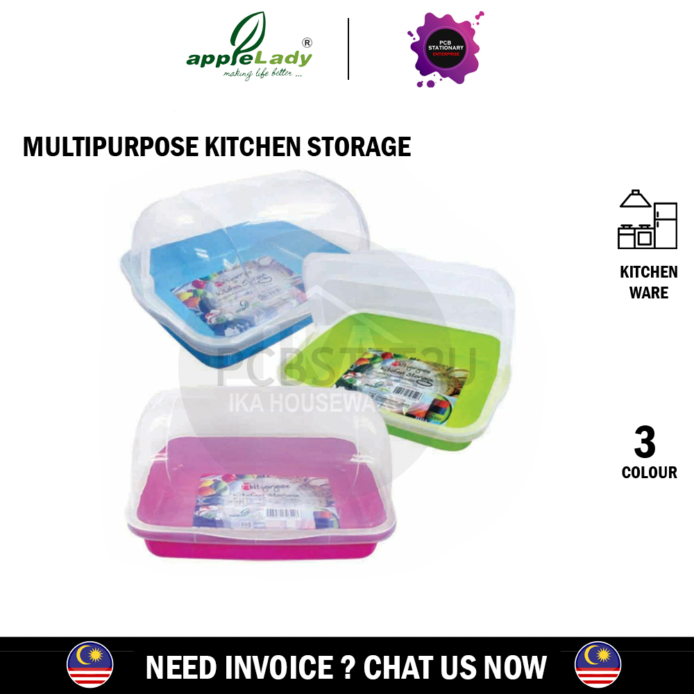 AppleLady Multi-Purpose Kitchen Storage / Bread Dessert Box / Bread Box ...