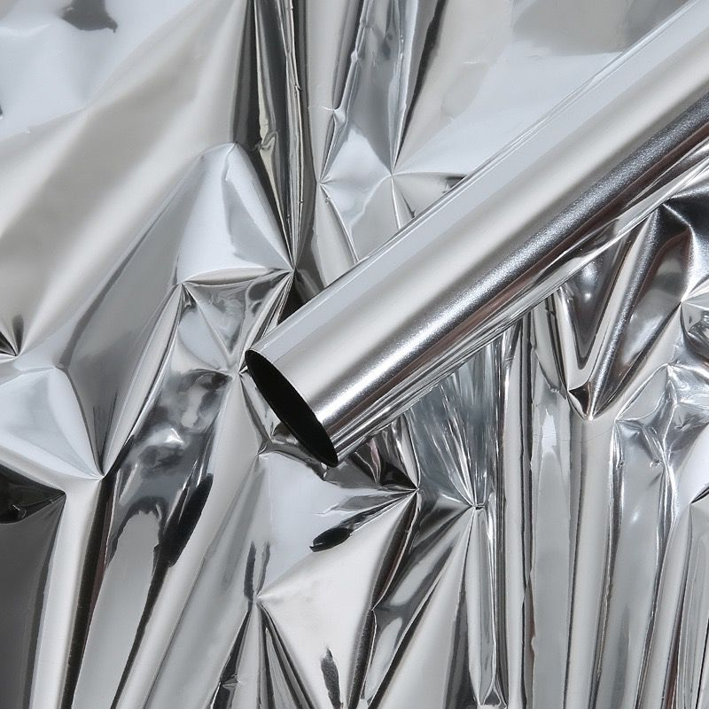 Silver Mirror Paper Reflective Waterproof Wrapping Paper 0.047 ...